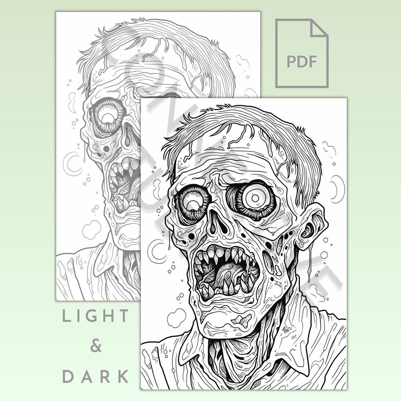 Apocalypse Coloring Pages Six Pack of Premium Art Printable Adult ...