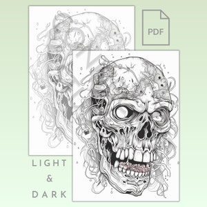 Apocalypse Coloring Pages Six Pack of Premium Art Printable Adult ...