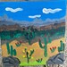 Desert Landscape Trio Original Acrylic Paintings Wall Art - Etsy