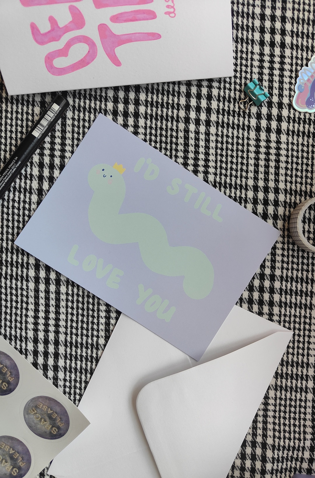 I'd Still Love You even If You Were a Worm / Greeting Card - Etsy UK