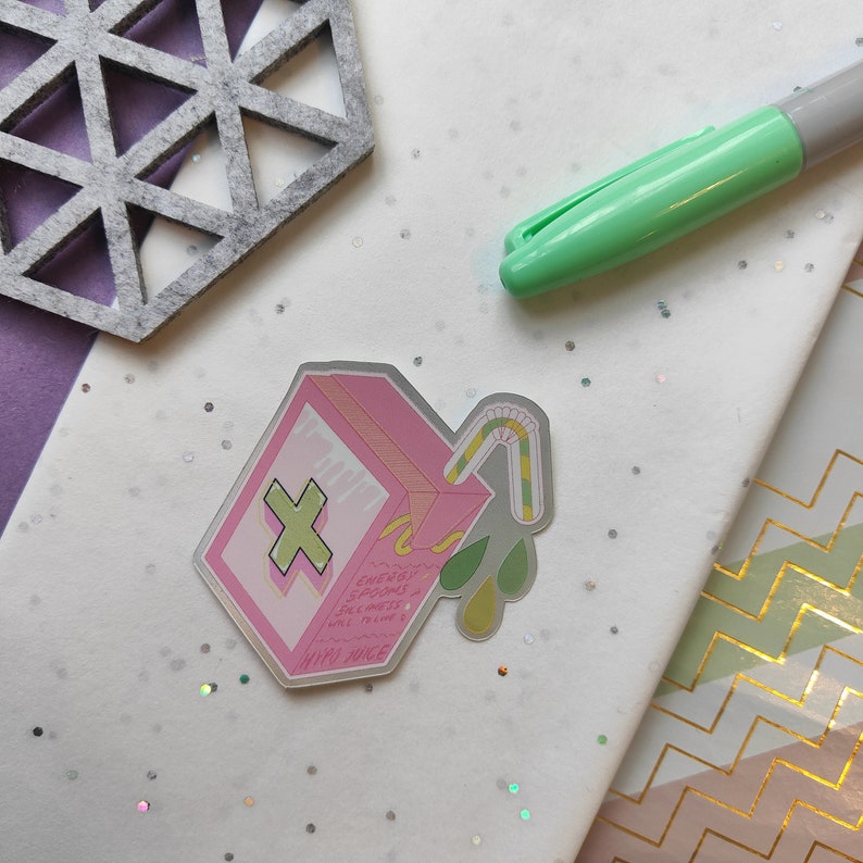 Hypo Juice Box Shiny Sticker - Etsy