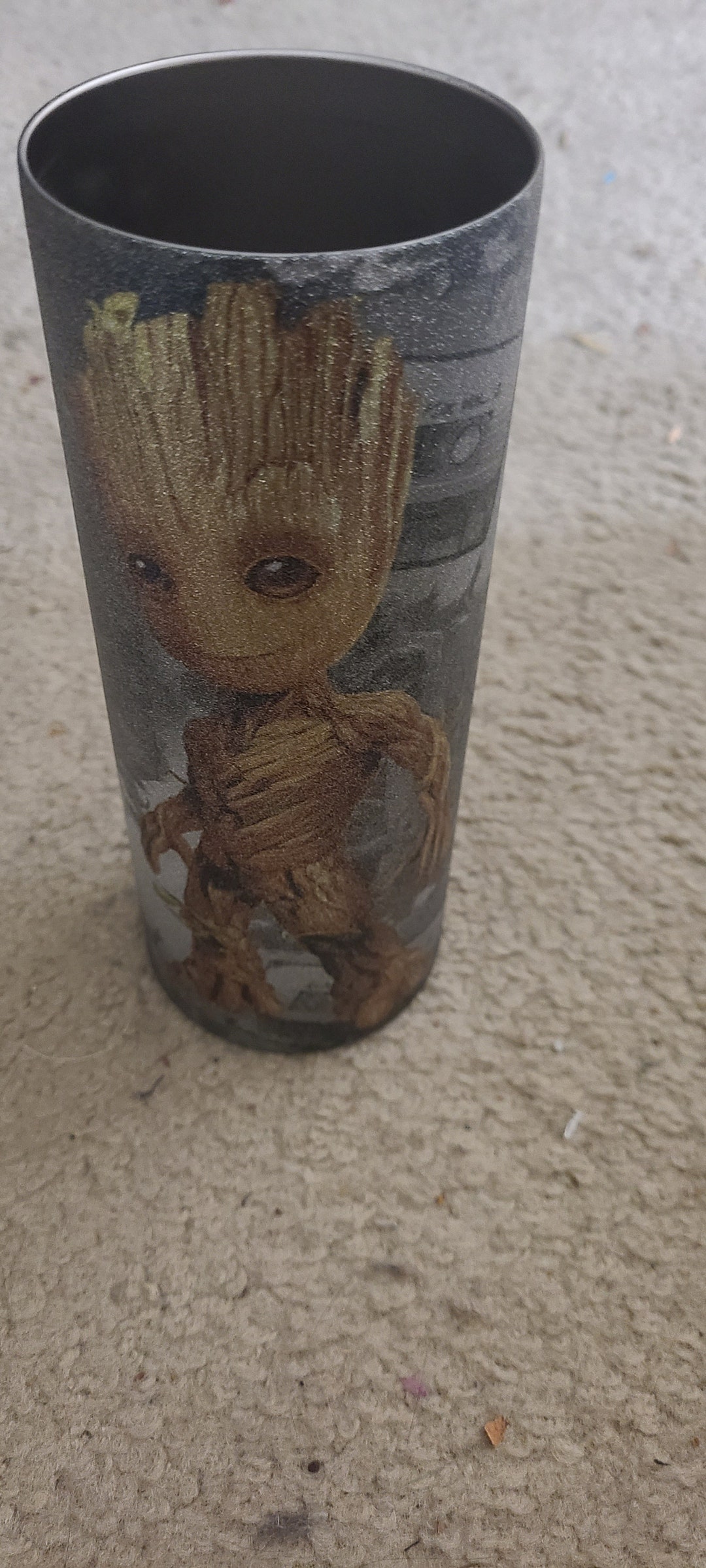 Groot Silver 15 or 25 Oz Tumbler-gift, Groot Fans. Gifts,groot Cup ...