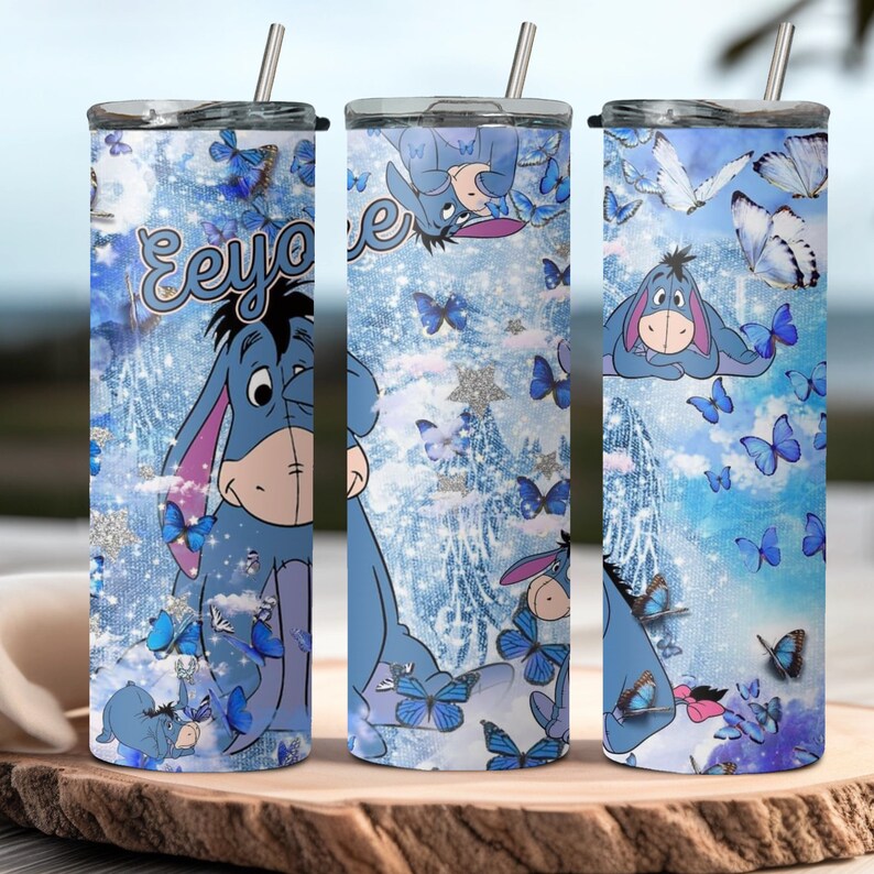 Winnie the Pooh or Eeyore 20oz Double Walled Insulated Tumbler Keeps Drinks Hot or Cold for ...