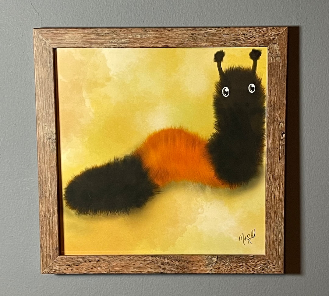Fuzzy Caterpillar Print - Etsy