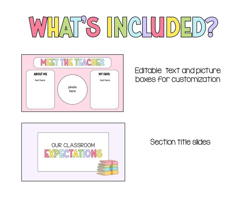 Editable Meet the Teacher Slides | Welcome to School | Pastel Back to ...