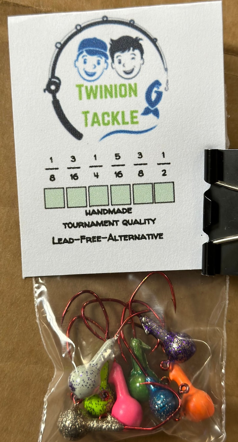 Lead Free Round Head Jig - 1/16, 1/8, 3/16, 1/4, 5/16, 3/8, or 1/2 ...