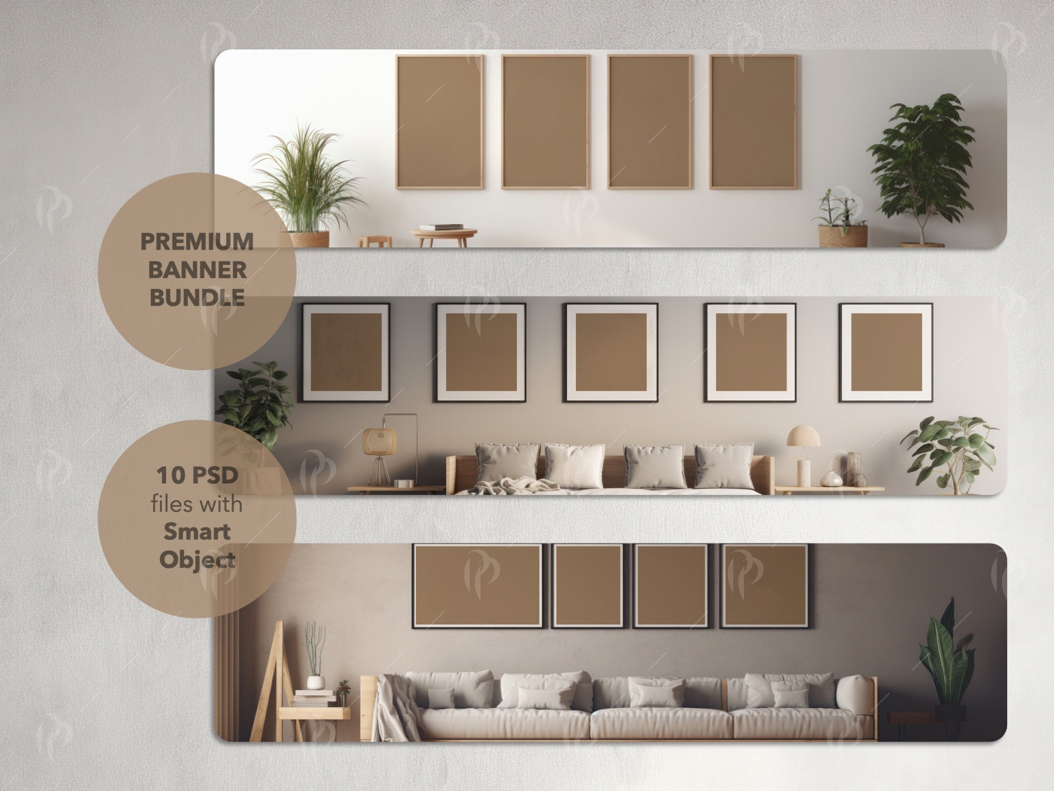 Etsy Shop Banner Mockup FRAME MOCKUP BUNDLE Wall Art Mockup Bundle ...