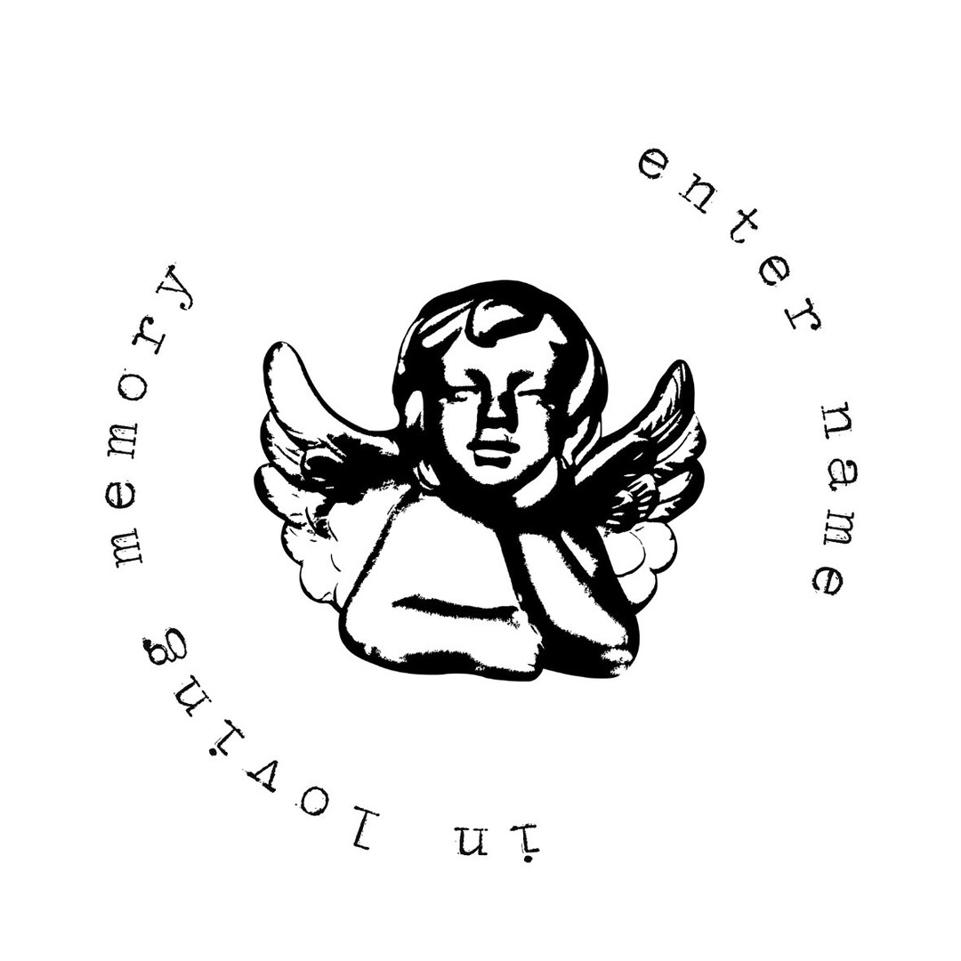 Personalized in Loving Memory Vinyl Sticker Decal - Etsy