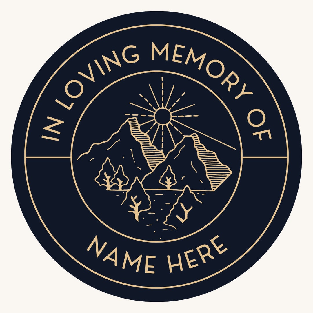 Personalized in Loving Memory Vinyl Sticker Decal - Etsy