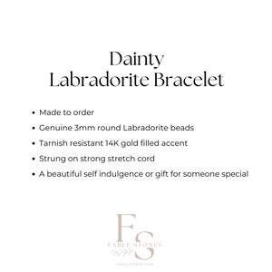 Labradorite Bracelet With Solitary Gold-filled Accent, Embrace the ...