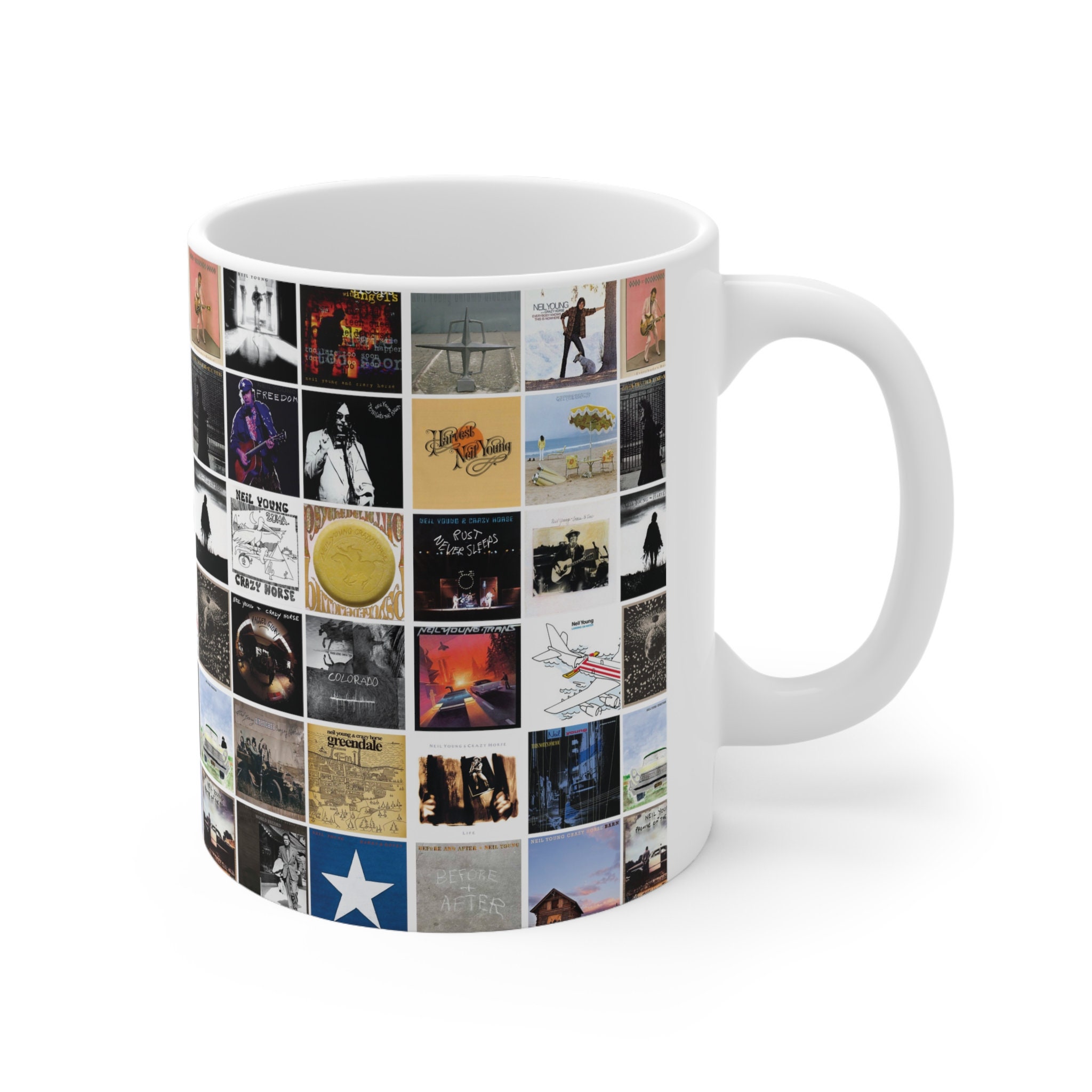 Neil Young Album Cover Mug Classic Rock Coffe Mug, Iconic Musician ...