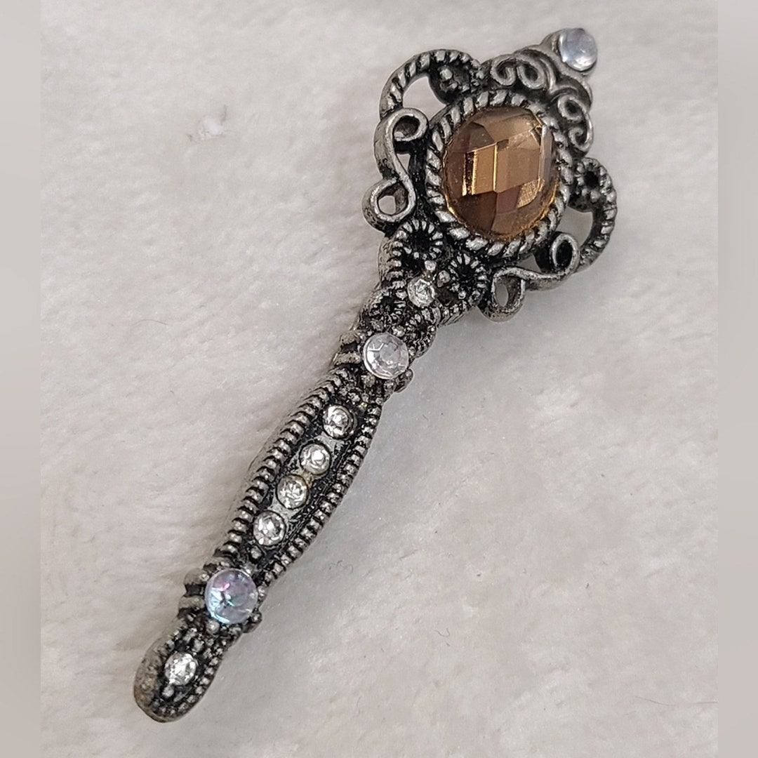 Vintage Jeweled Scepter Magnetic Hair Clip - Etsy