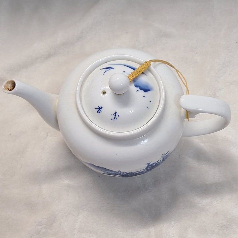 Asian Teapot With Three Teacups - Etsy