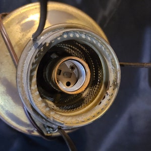 Electrified Brass Oil Lamp - Etsy