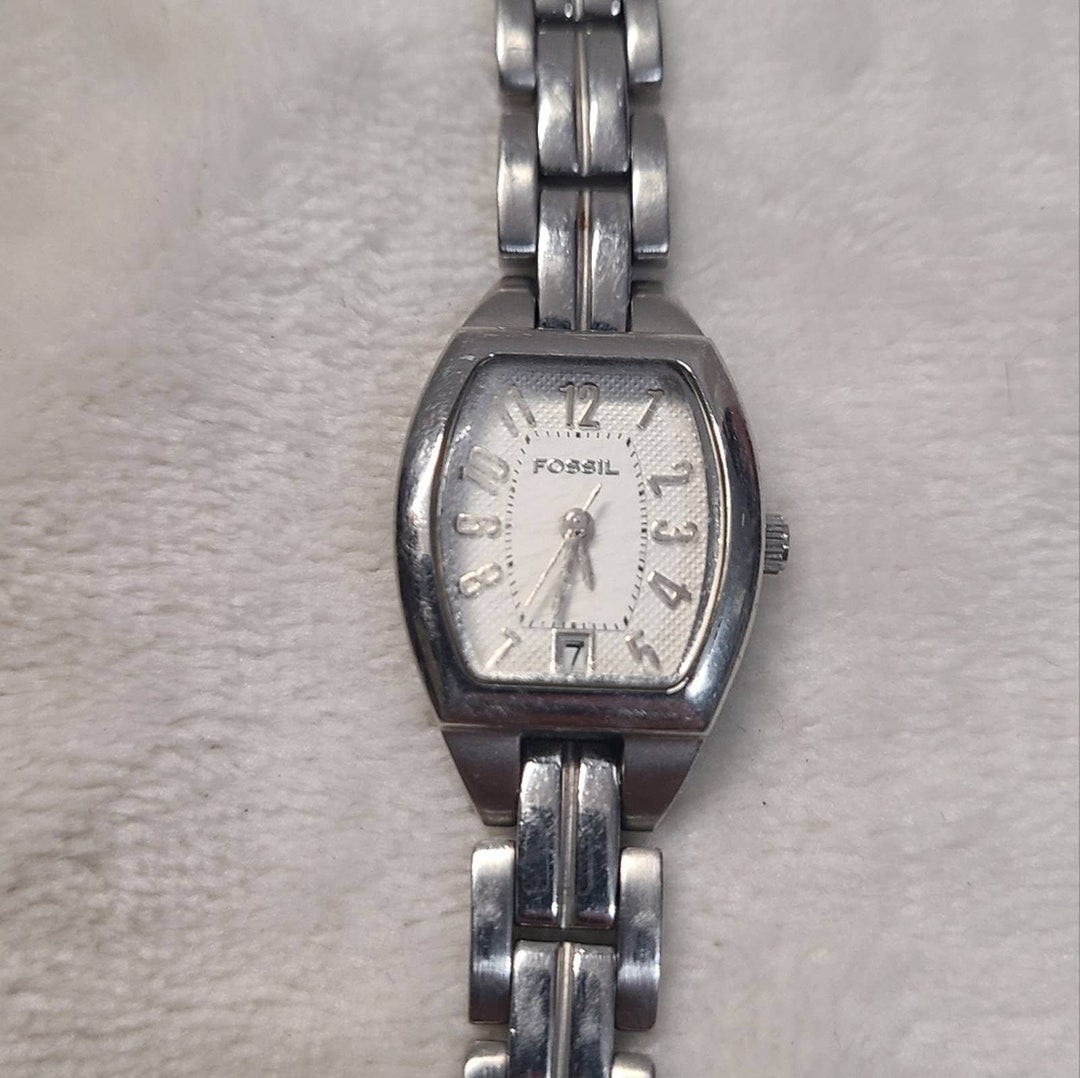 Fossil Women's Silver Tone Watch - Etsy