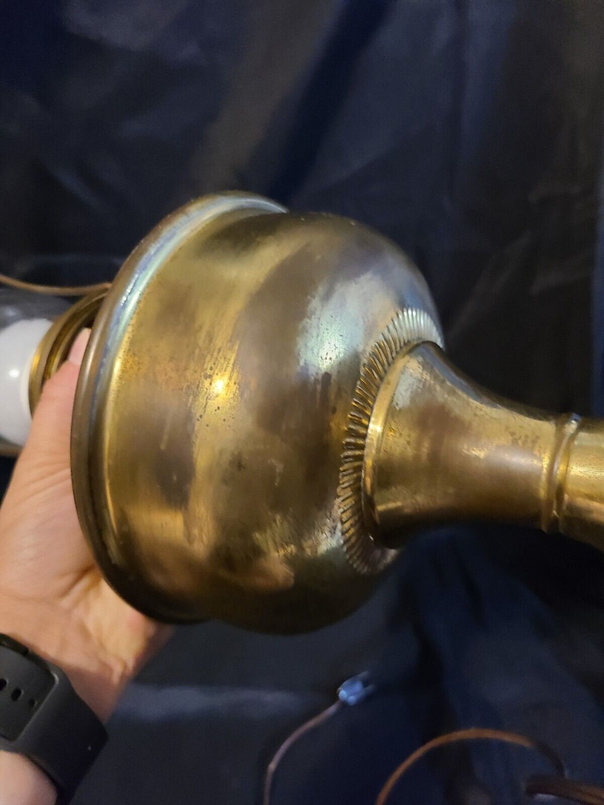 Electrified Brass Oil Lamp - Etsy