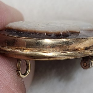 Vintage Bojar 12K Gold Filled Mother of Pearl Cameo Pendant - Etsy