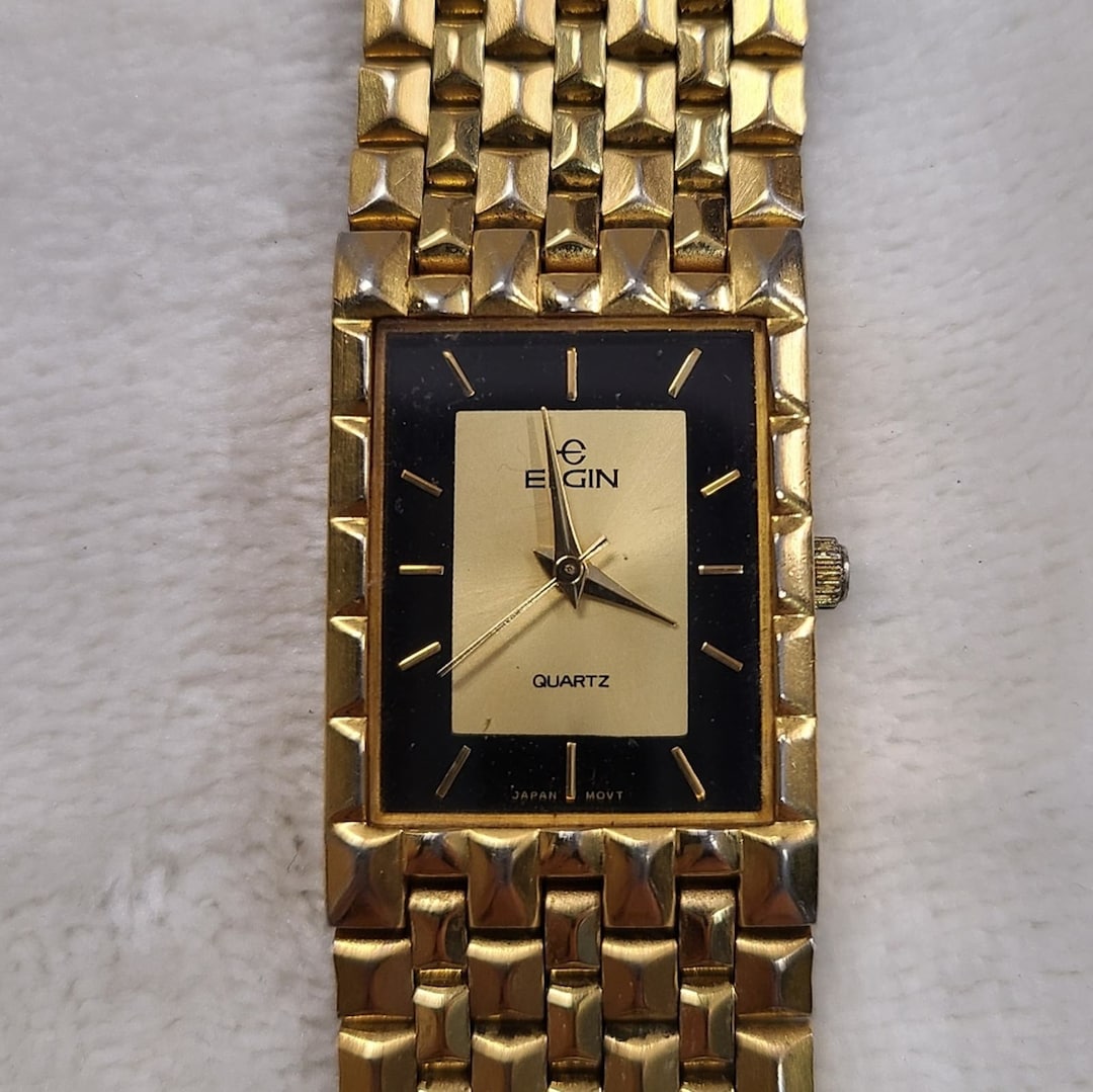 Vintage Elgin Men's Gold Tone Watch - Etsy