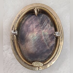 Vintage Bojar 12K Gold Filled Mother of Pearl Cameo Pendant - Etsy