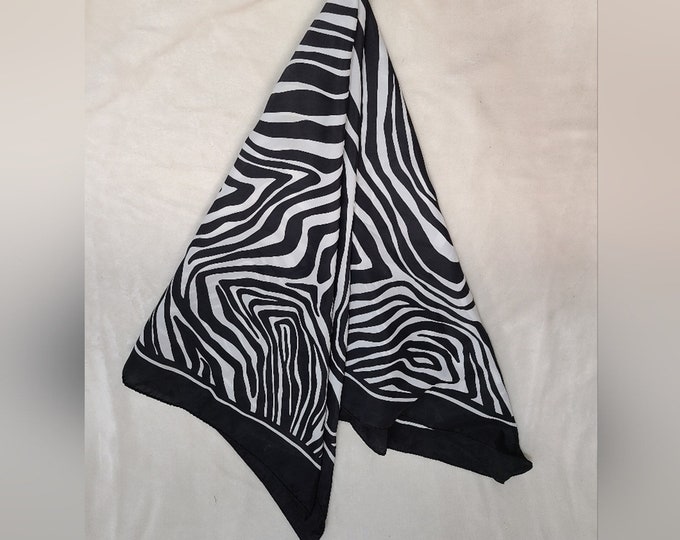 Vintage Zebra Print Scarf - Etsy