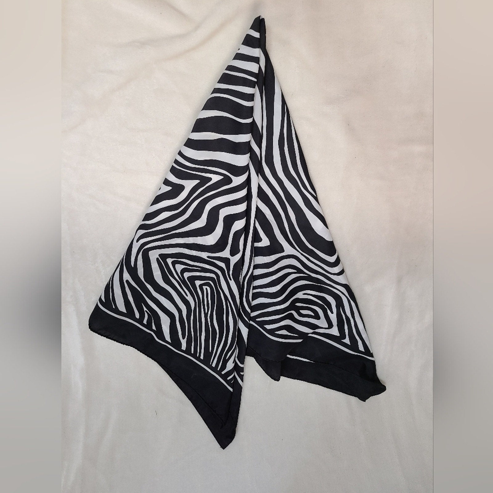 Vintage Zebra Print Scarf - Etsy