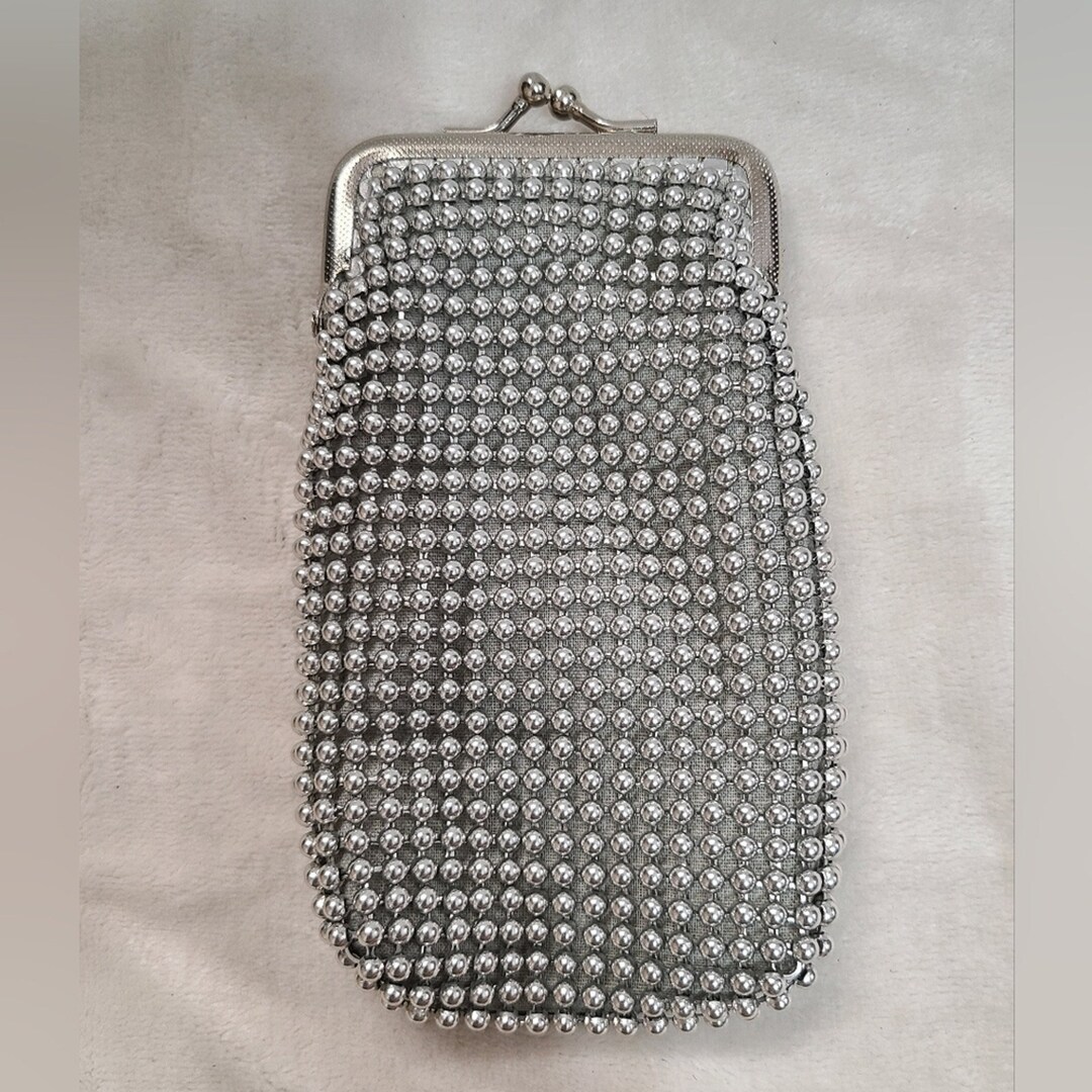 Vintage Y&S Silver Metal Beaded Cigarette Case / Coin Purse - Etsy