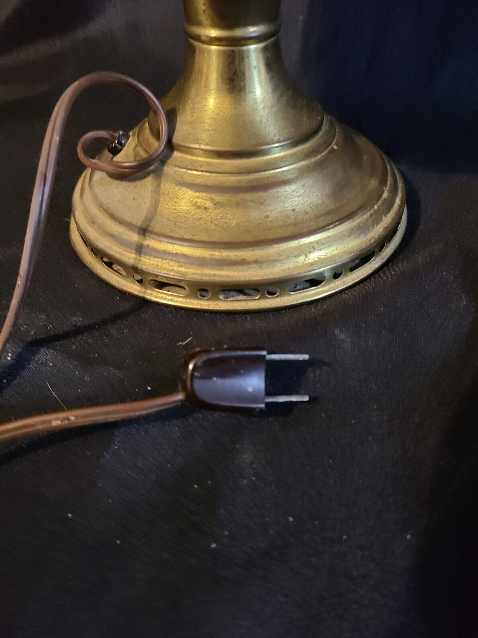 Electrified Brass Oil Lamp - Etsy