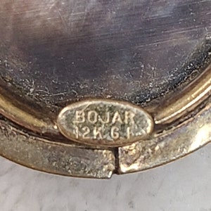 Vintage Bojar 12K Gold Filled Mother of Pearl Cameo Pendant - Etsy