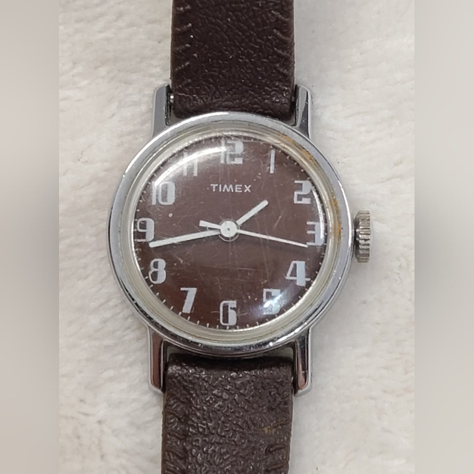 Rare Vintage 70s Timex Women's Chocolate Face Mechanical Watch - Etsy
