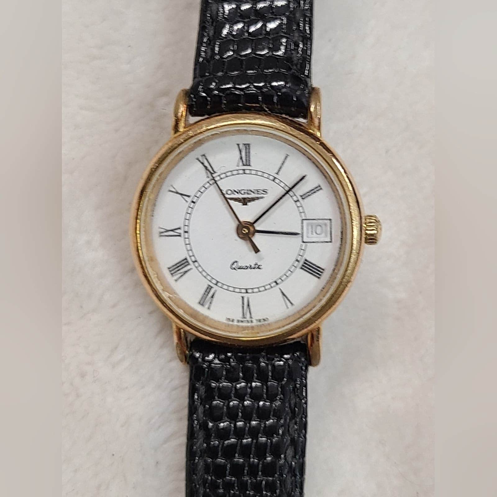 Vintage Longines Women's Gold Tone Quartz Movement Watch - Etsy