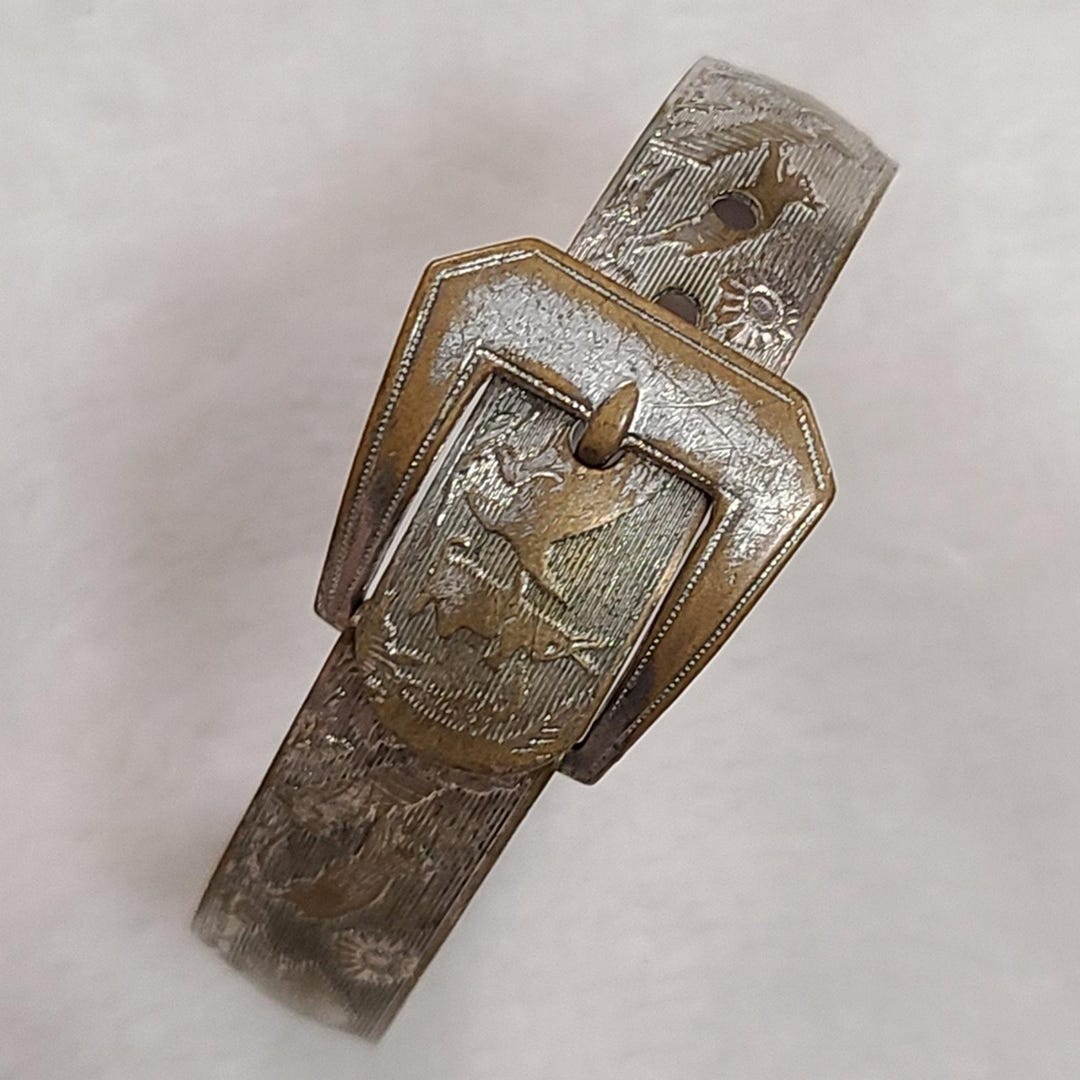 Antique Edwardian Children's Buckle Bracelet - Etsy