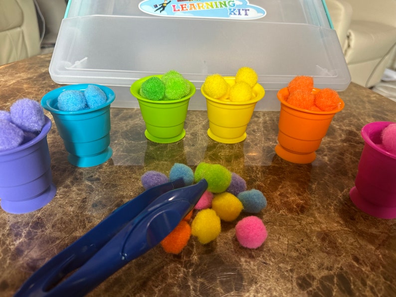 Pom-pom Learning Kit - Etsy