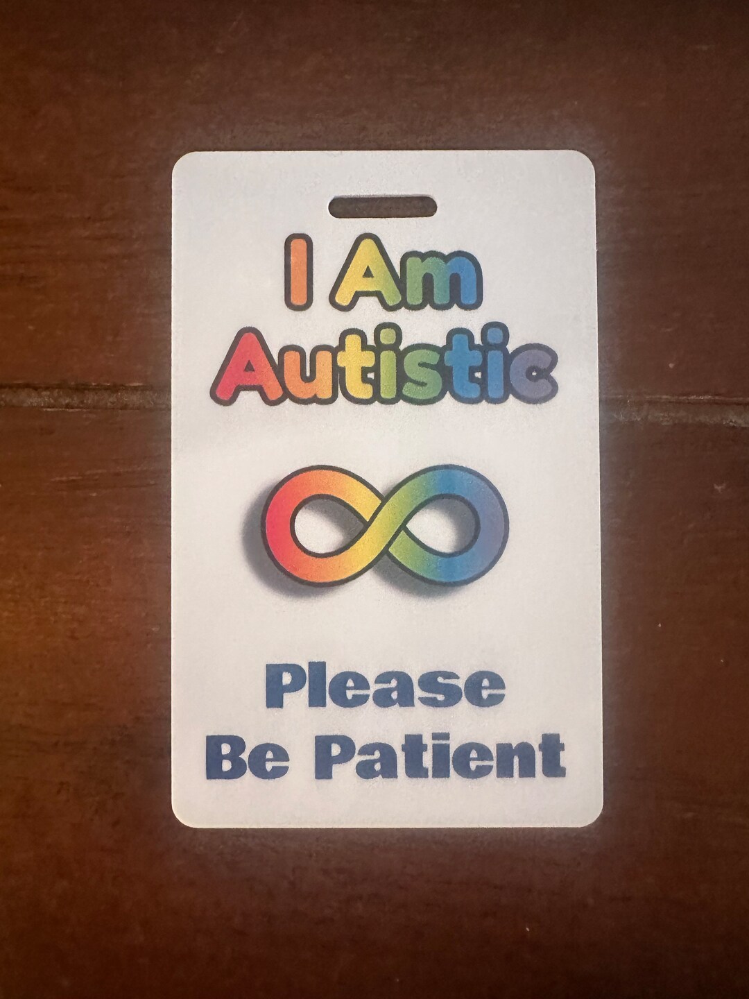 I Am Autistic Badge / ID - Etsy