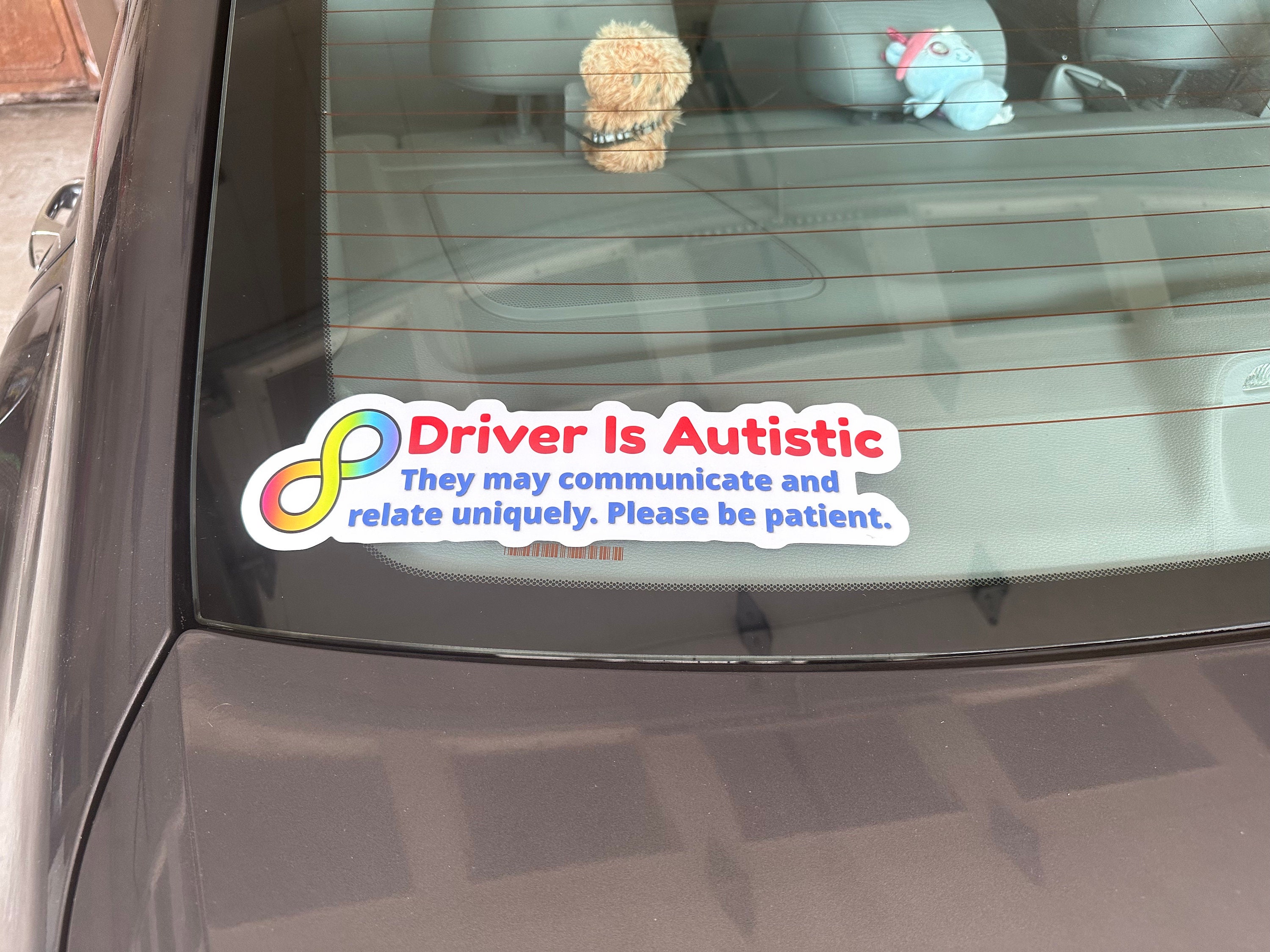 Autistic Driver Window / Bumper Sticker - Etsy