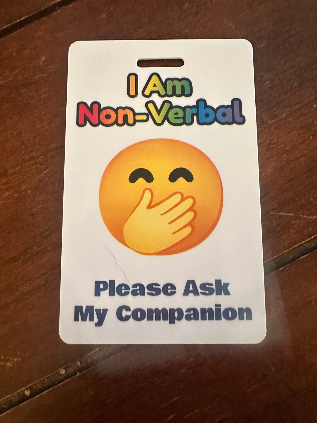 I Am Non-verbal Badge / ID - Etsy
