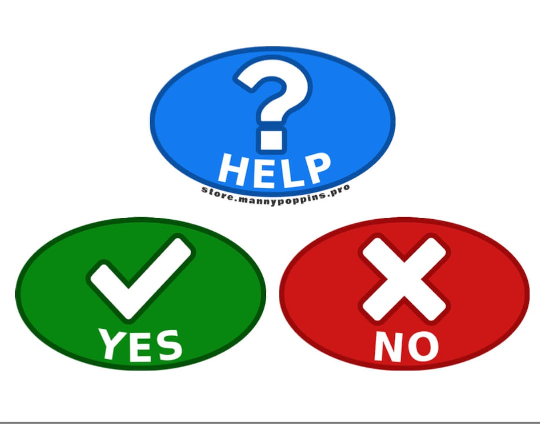 Printable Yes/no/help Communication Board and Cards - Etsy