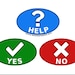 Printable Yes/no/help Communication Board and Cards - Etsy