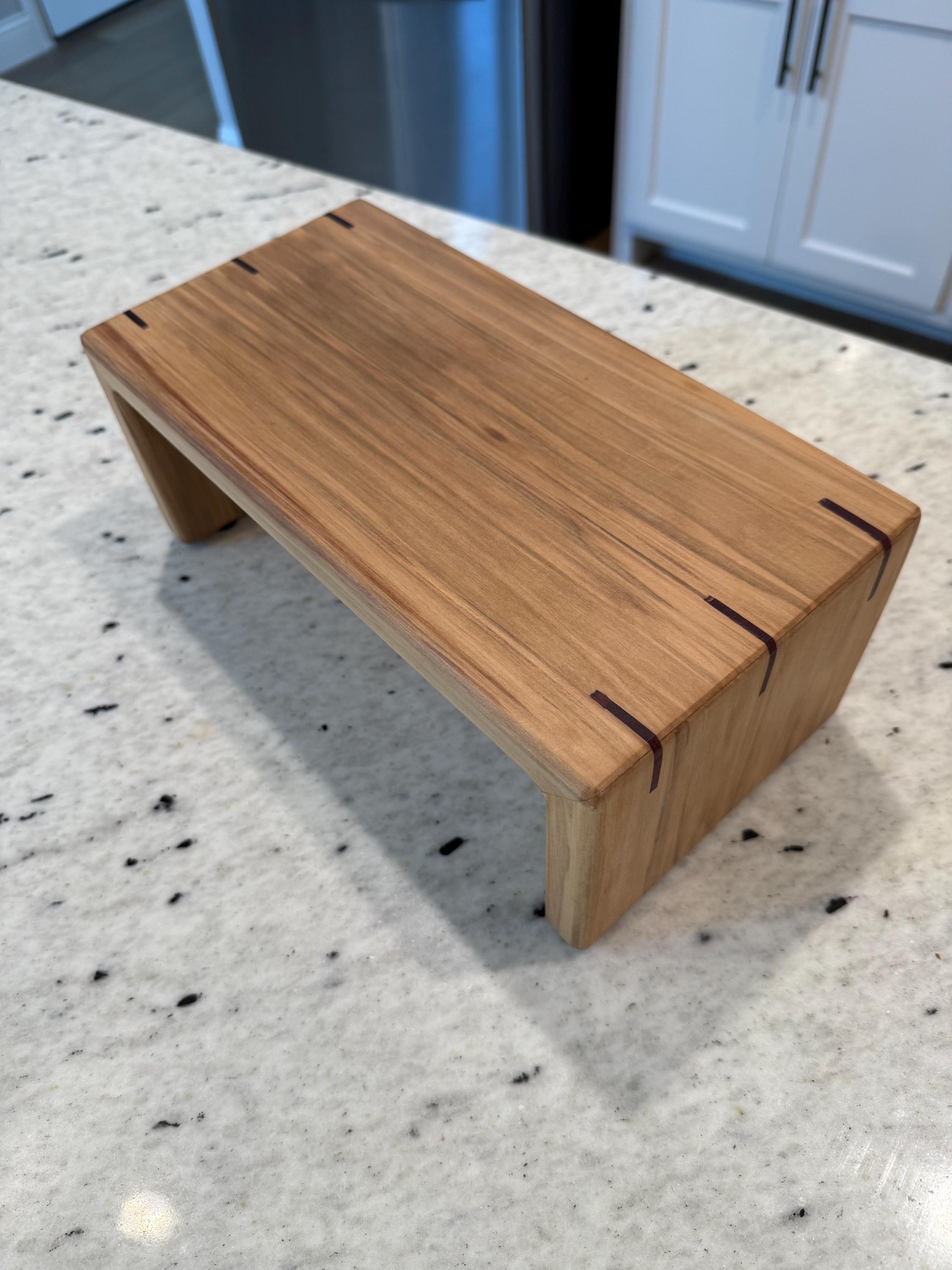 Hardwood Desktop Monitor Riser (multiple Lumber Options and Joinery ...