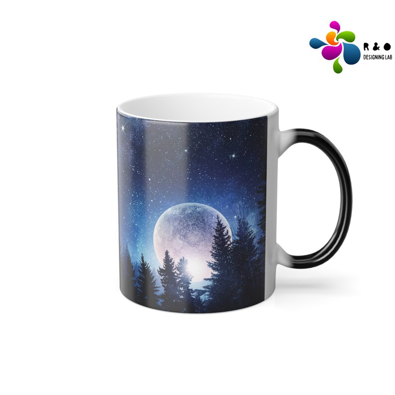 Color-changing Moon Coffee Mug, Galaxy Mug, Starry Sky Gift, Moonlight ...
