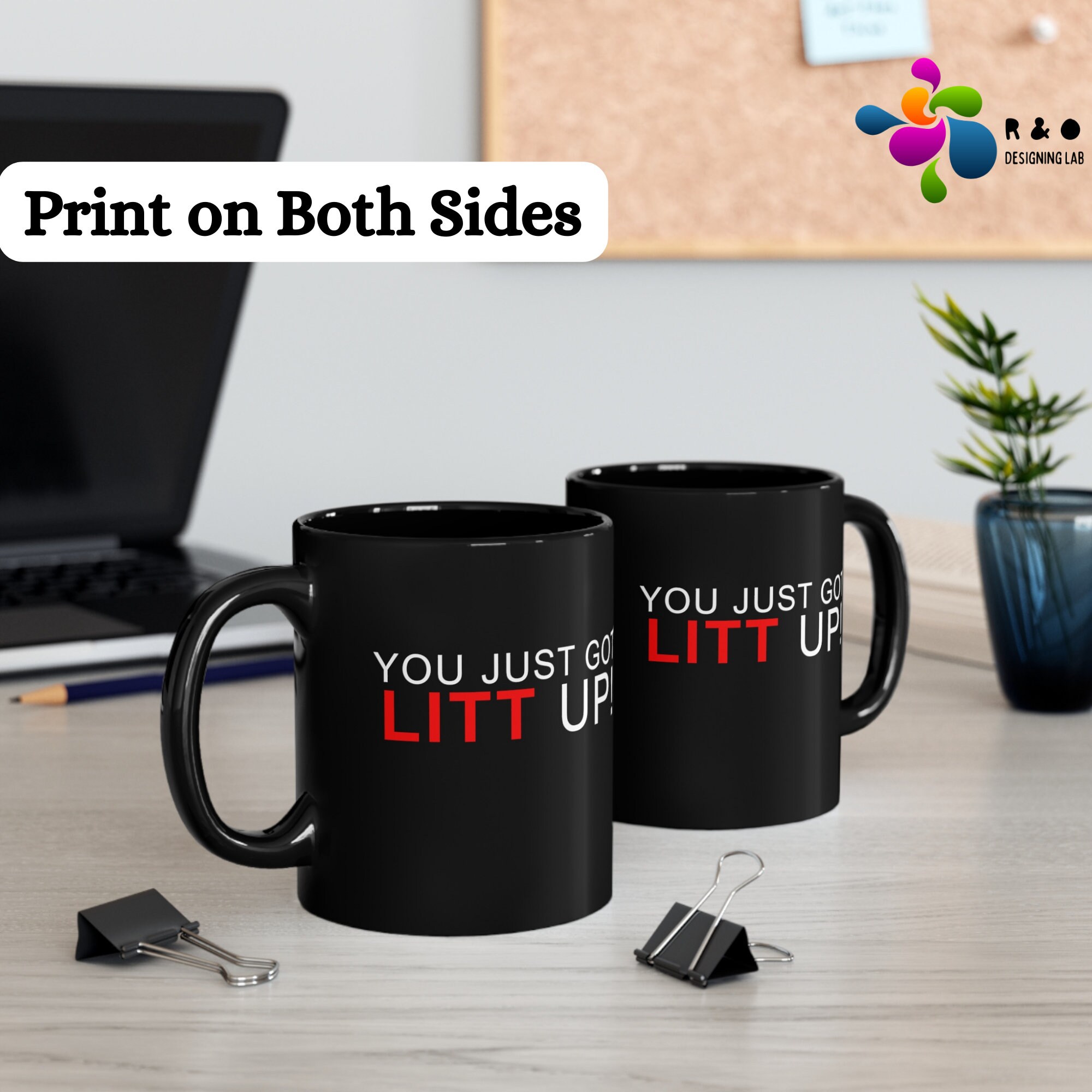 Litt up Mug, You Just Got Litt Up, Louis Litt and Harvey Specter, Suits ...