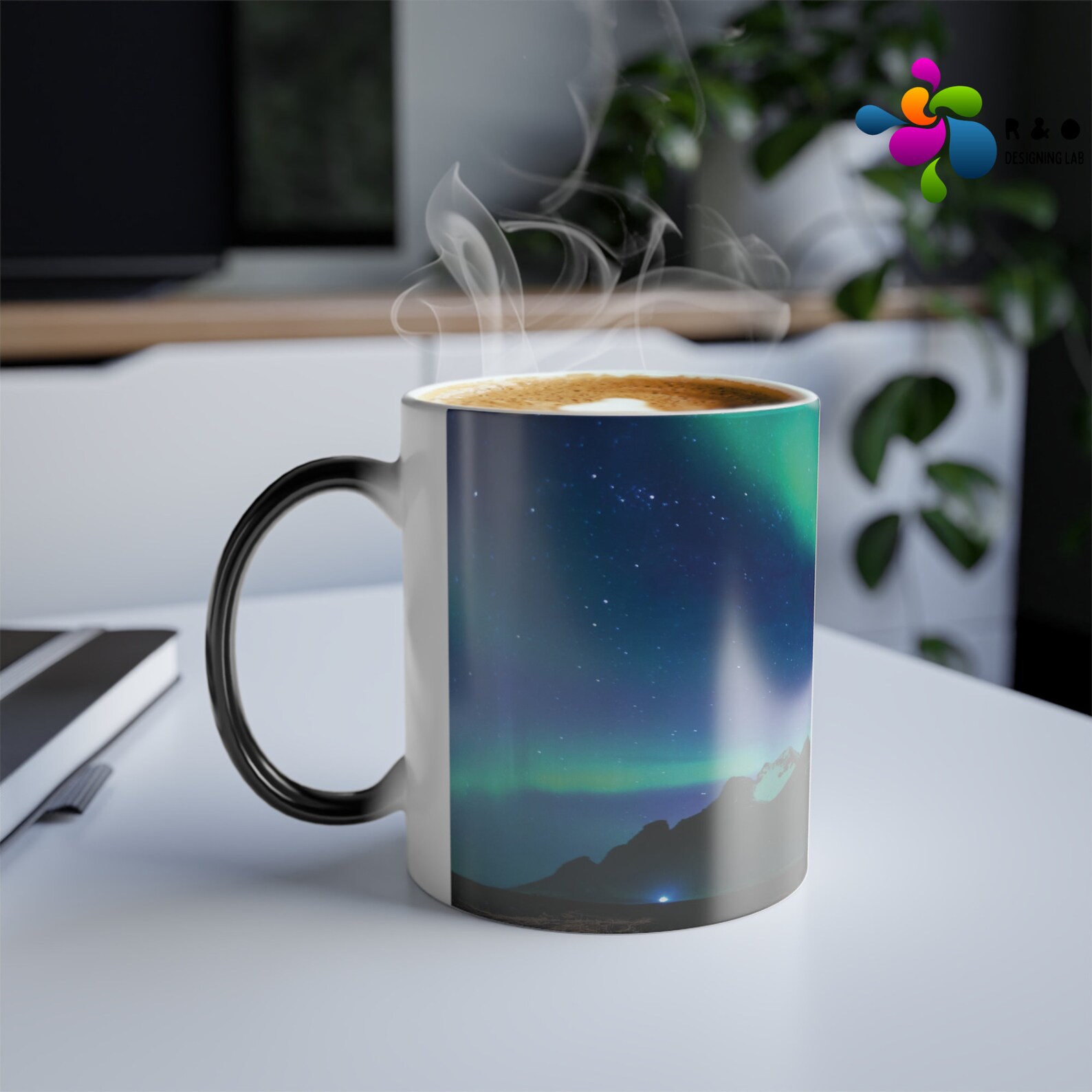 Color Changing Northern Lights Mug, Aurora Borealis Mug, Heat Sensitive ...