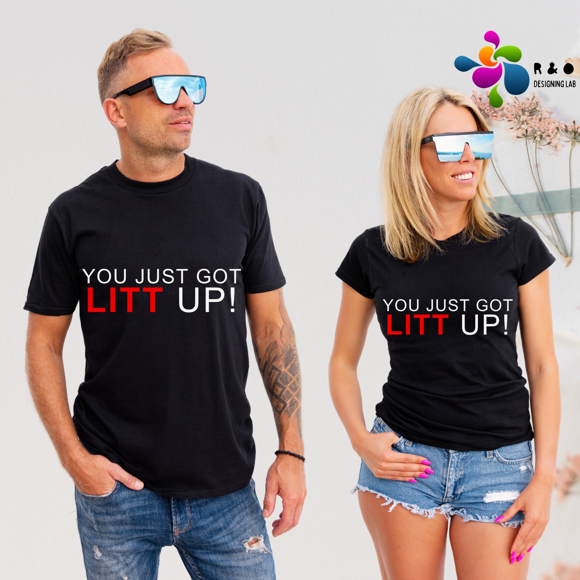Litt up Shirt, You Just Got Litt Up, Louis Litt and Harvey Specter, Suits Shirt, Funny Coffee T ...