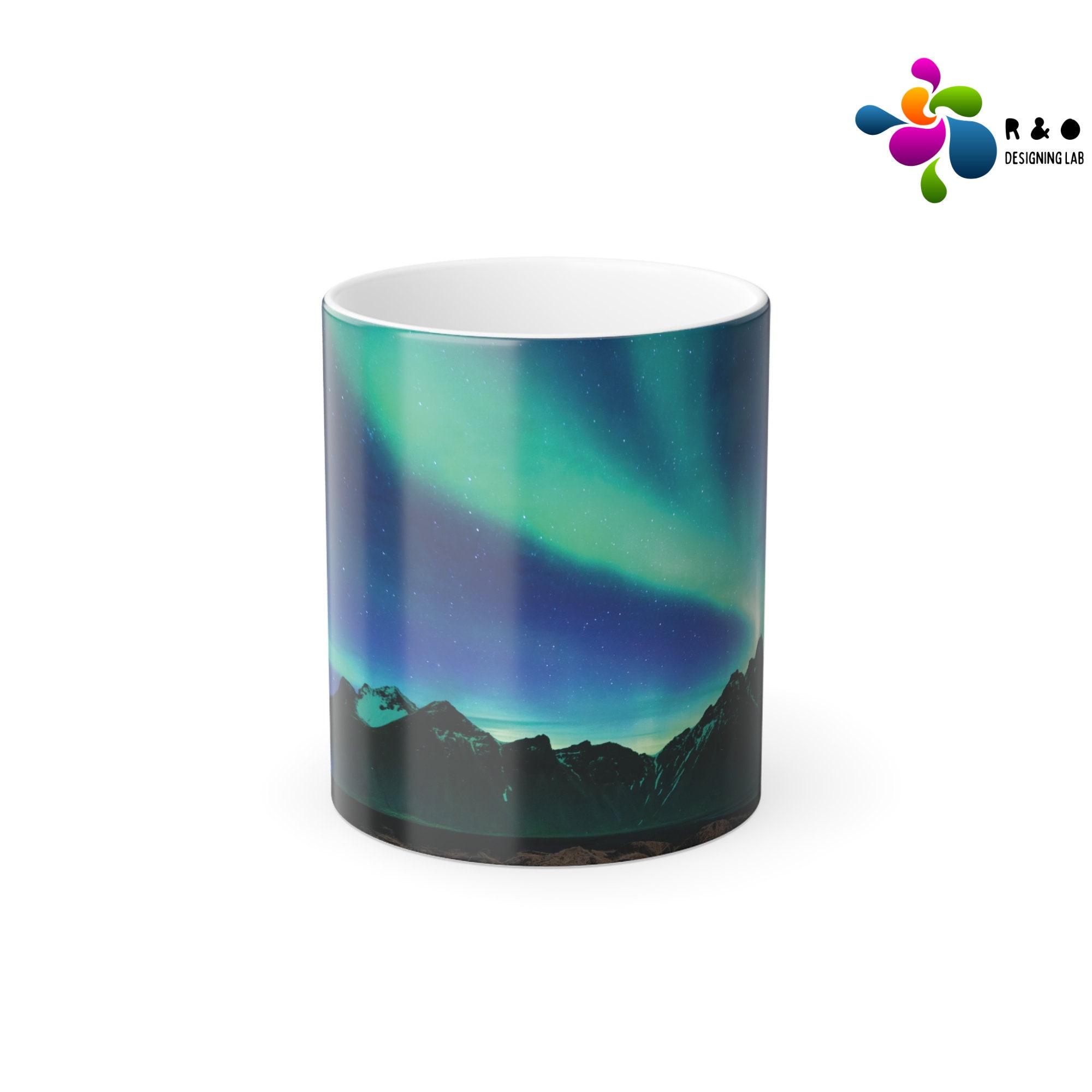 Color Changing Northern Lights Mug, Aurora Borealis Mug, Heat Sensitive ...