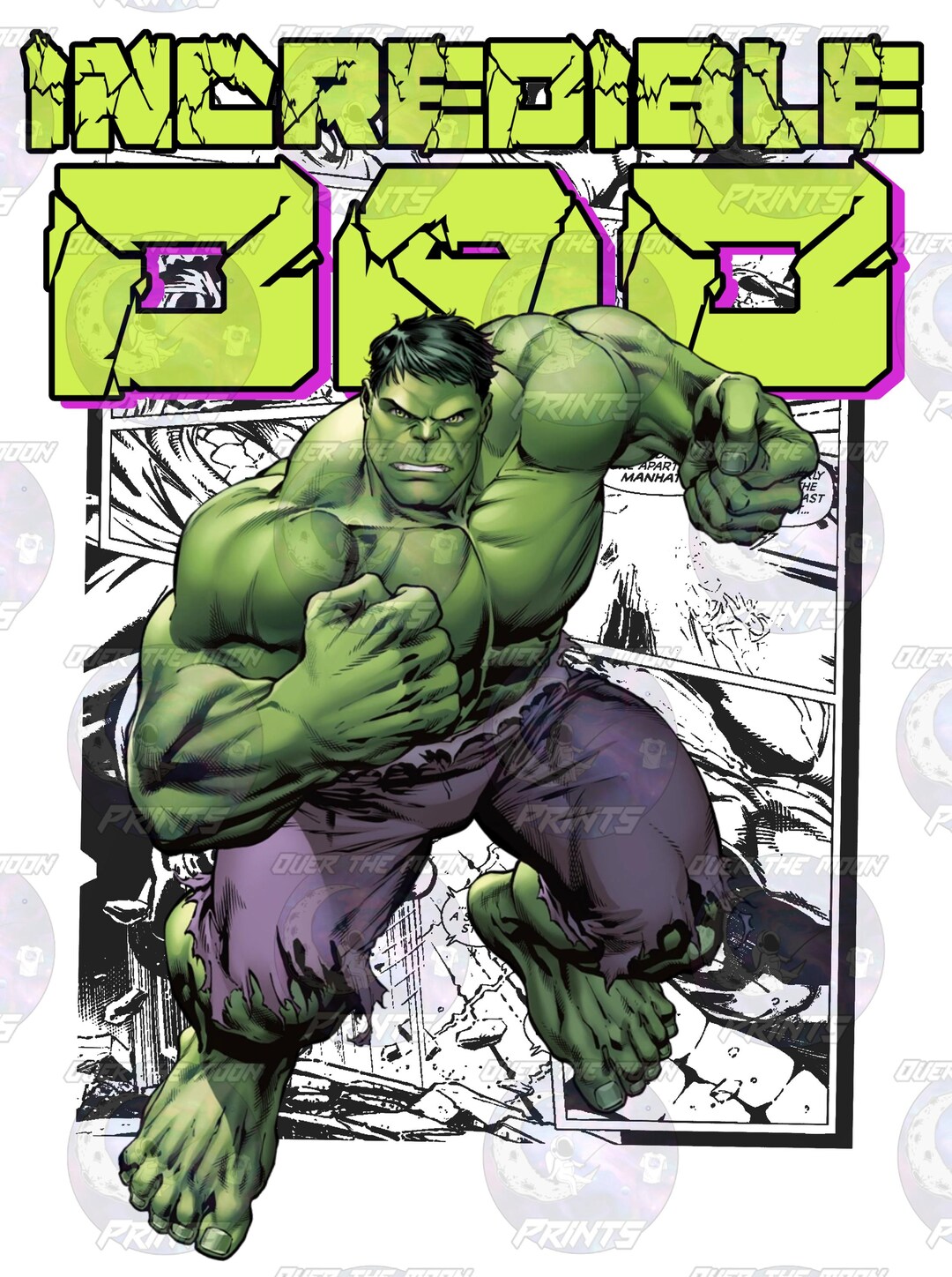 Hulk Dad PNG 2 Files Dark and Light Background - Etsy