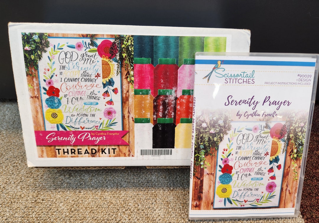 Serenity Prayer Thread Kit & Serenity Prayer by Cynthia Frenette USB - Etsy