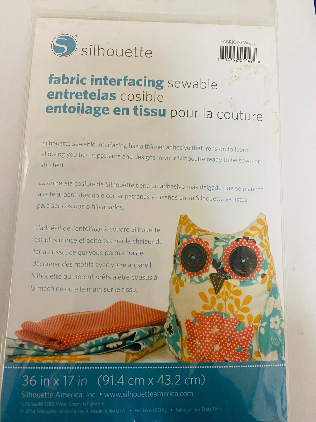 Silhouette Fabric Interfacing Sewable - Etsy