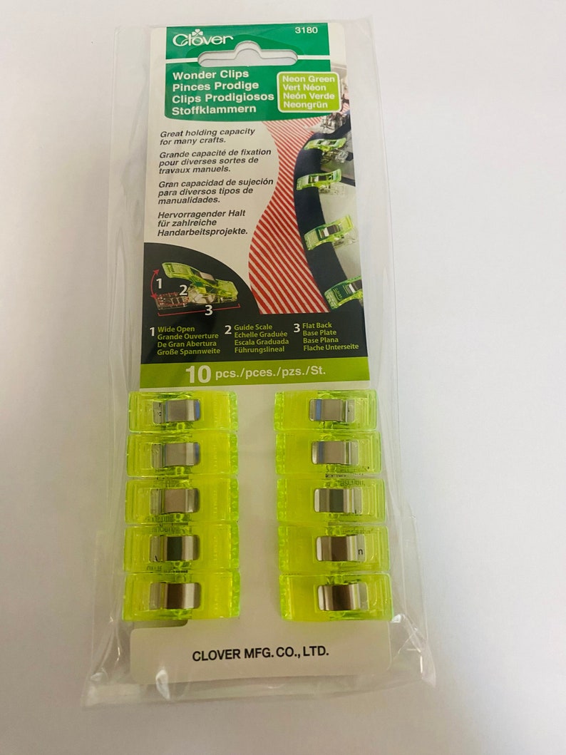 Clover Wonder Clips 10 Pieces - Etsy