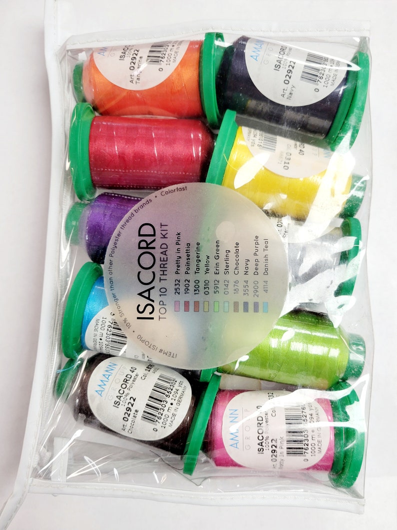 Isacord Top 10 Thread Kit - Etsy
