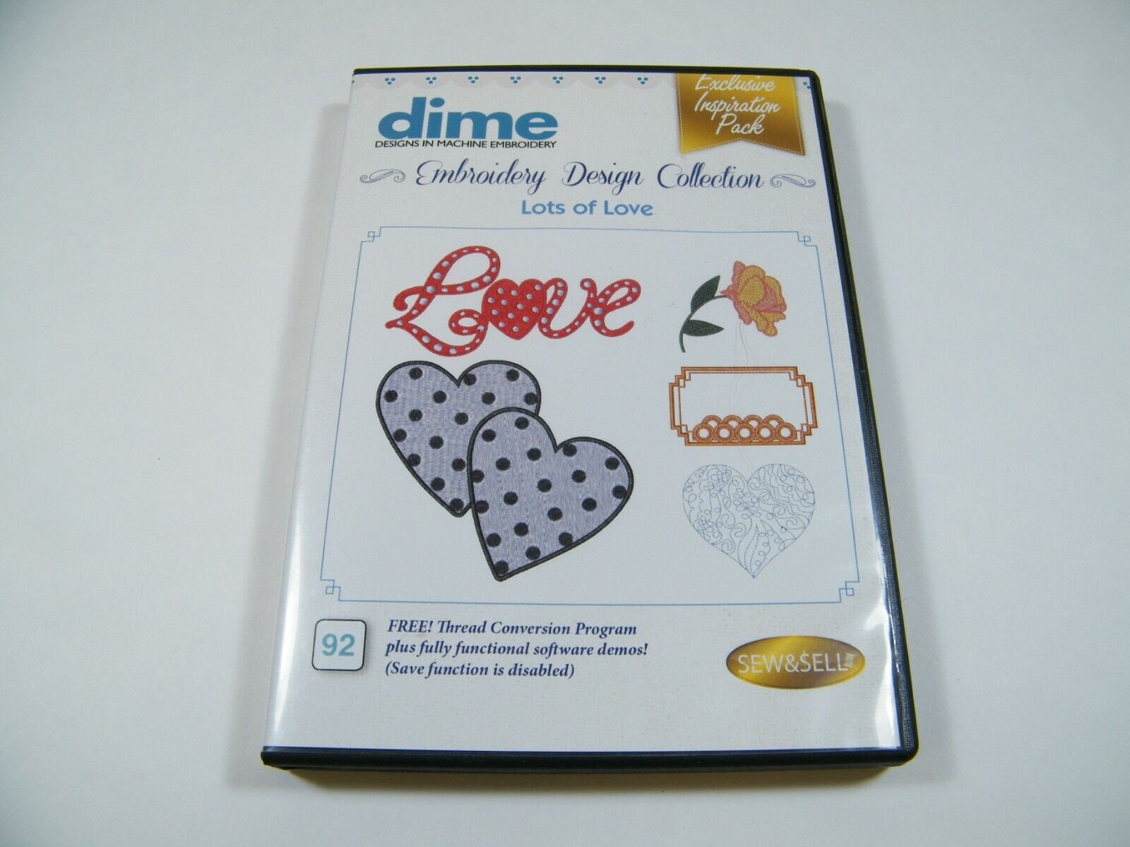Dime Embroidery Design Collection Lots of Love - Etsy