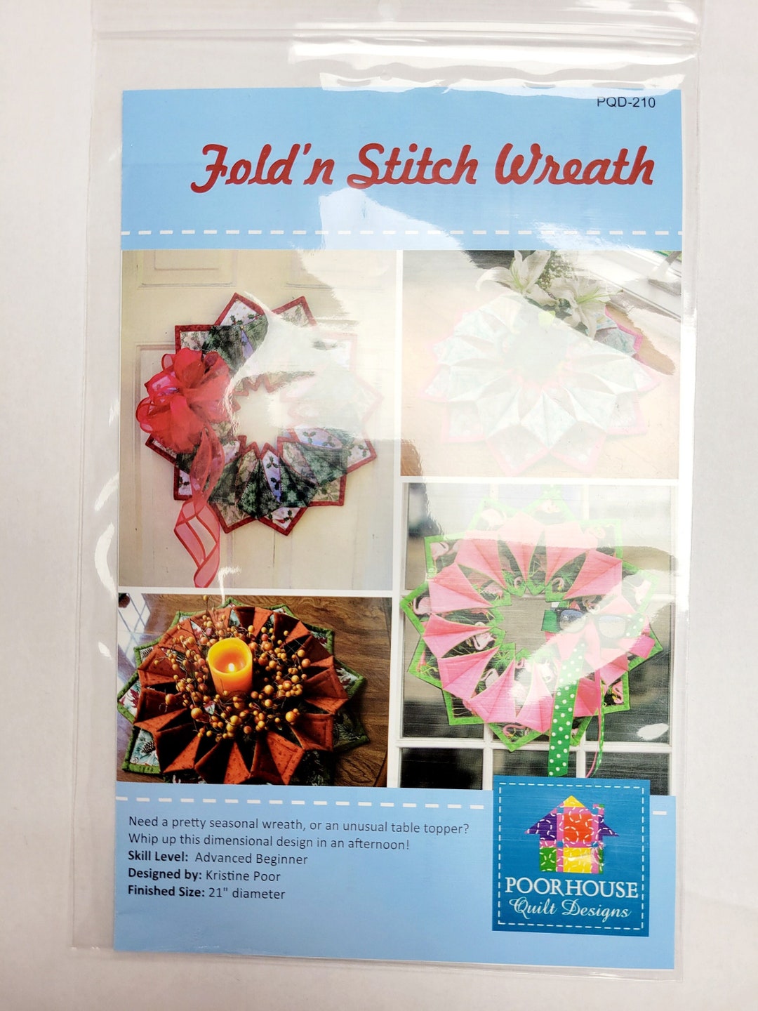 Fold'n Stitch Wreath Pattern - Etsy